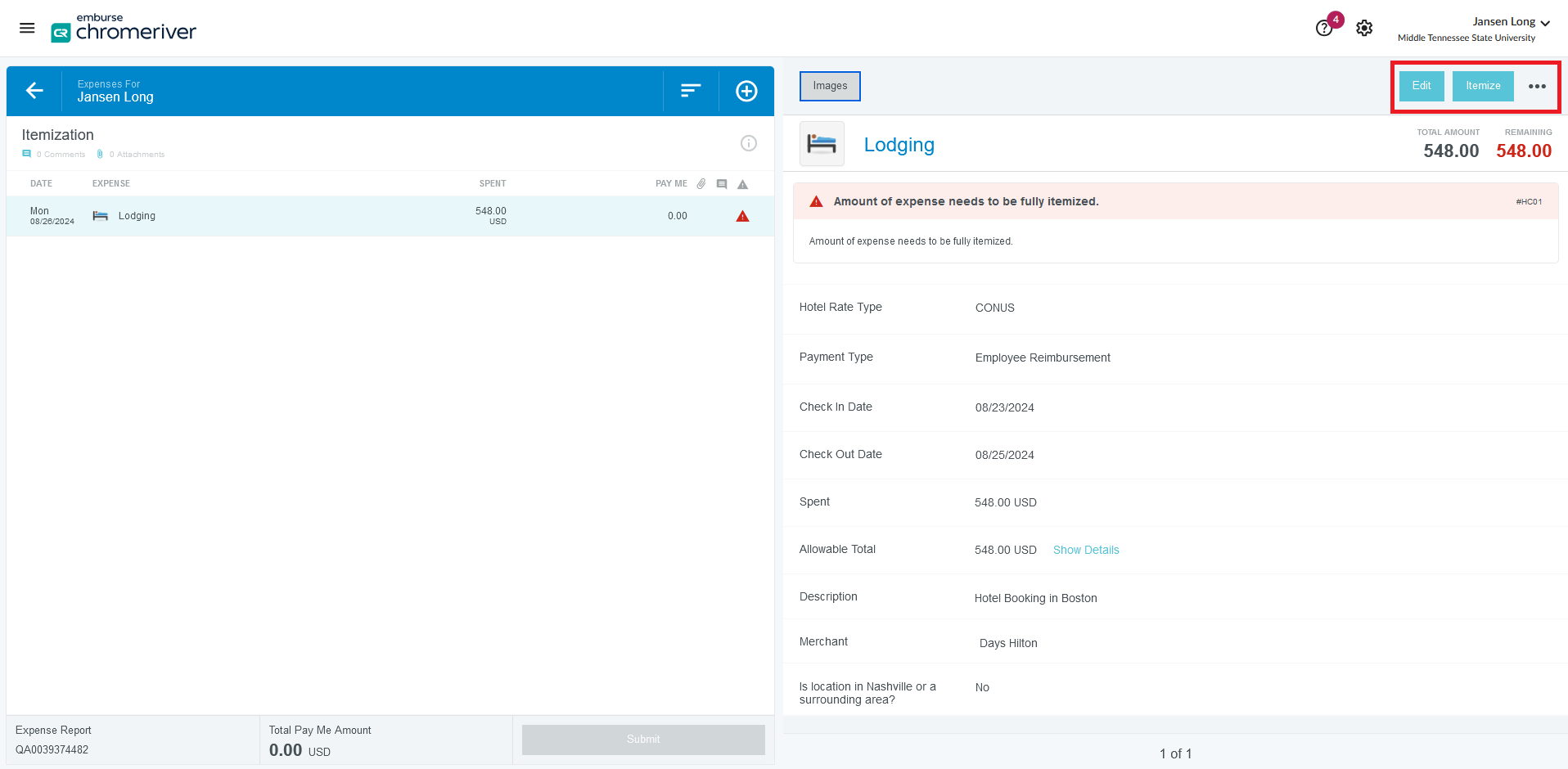 Chrome River – Business Office
