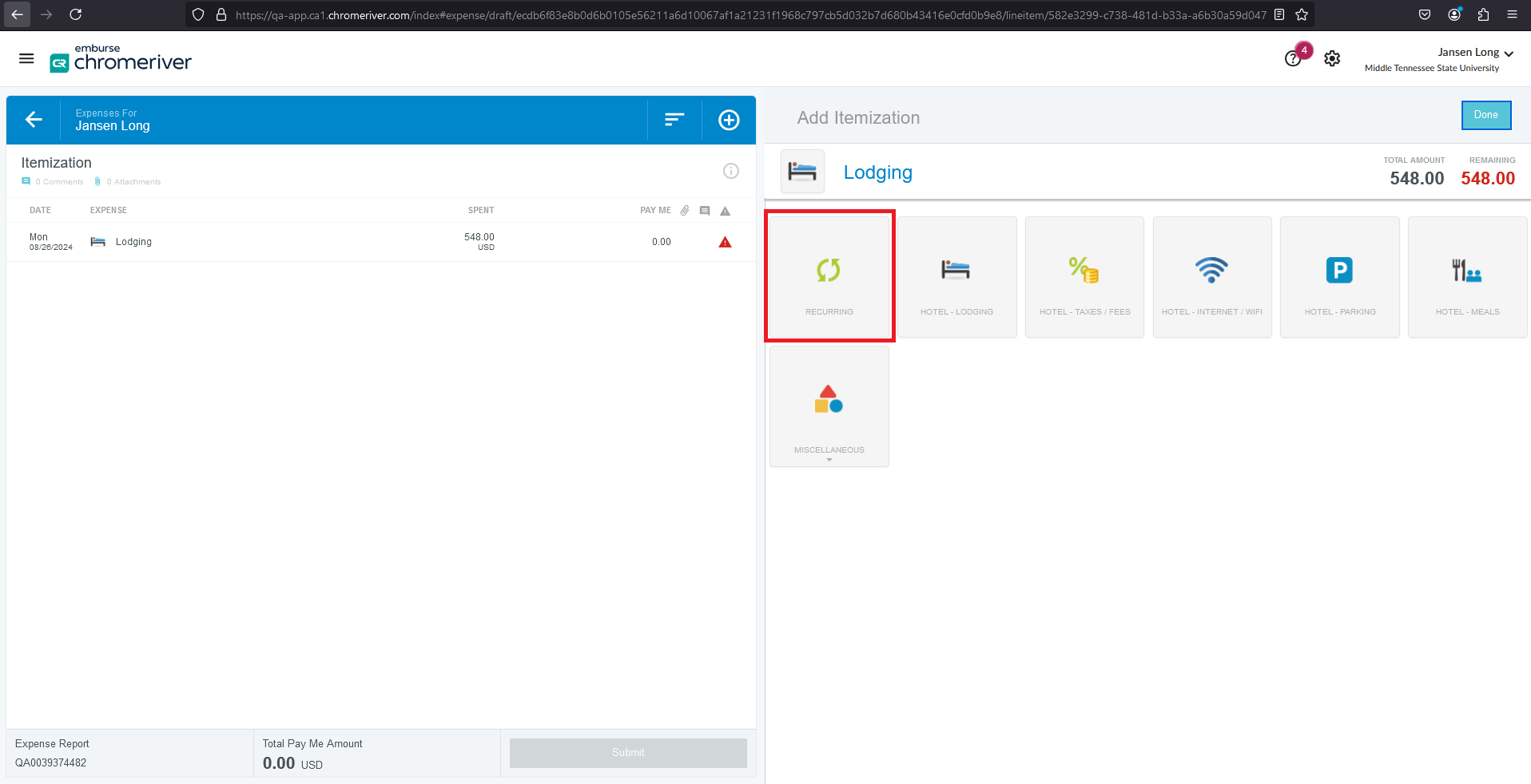 Chrome River – Business Office